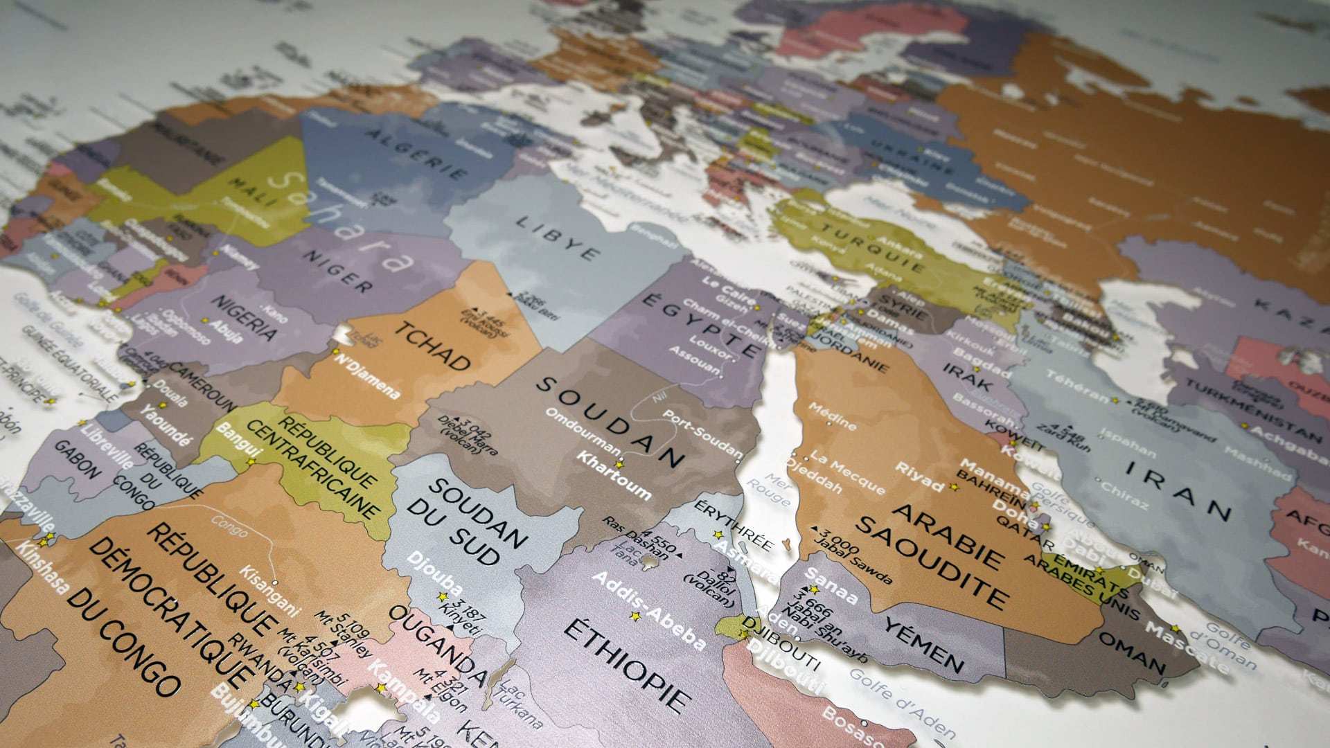 Transparentes Plexiglasbild - Weltkarten - Kaufen | Original Map